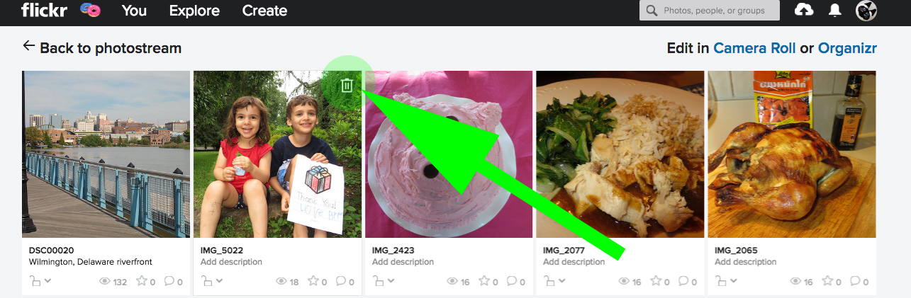How to DELETE a photo in Flickr – Client Support